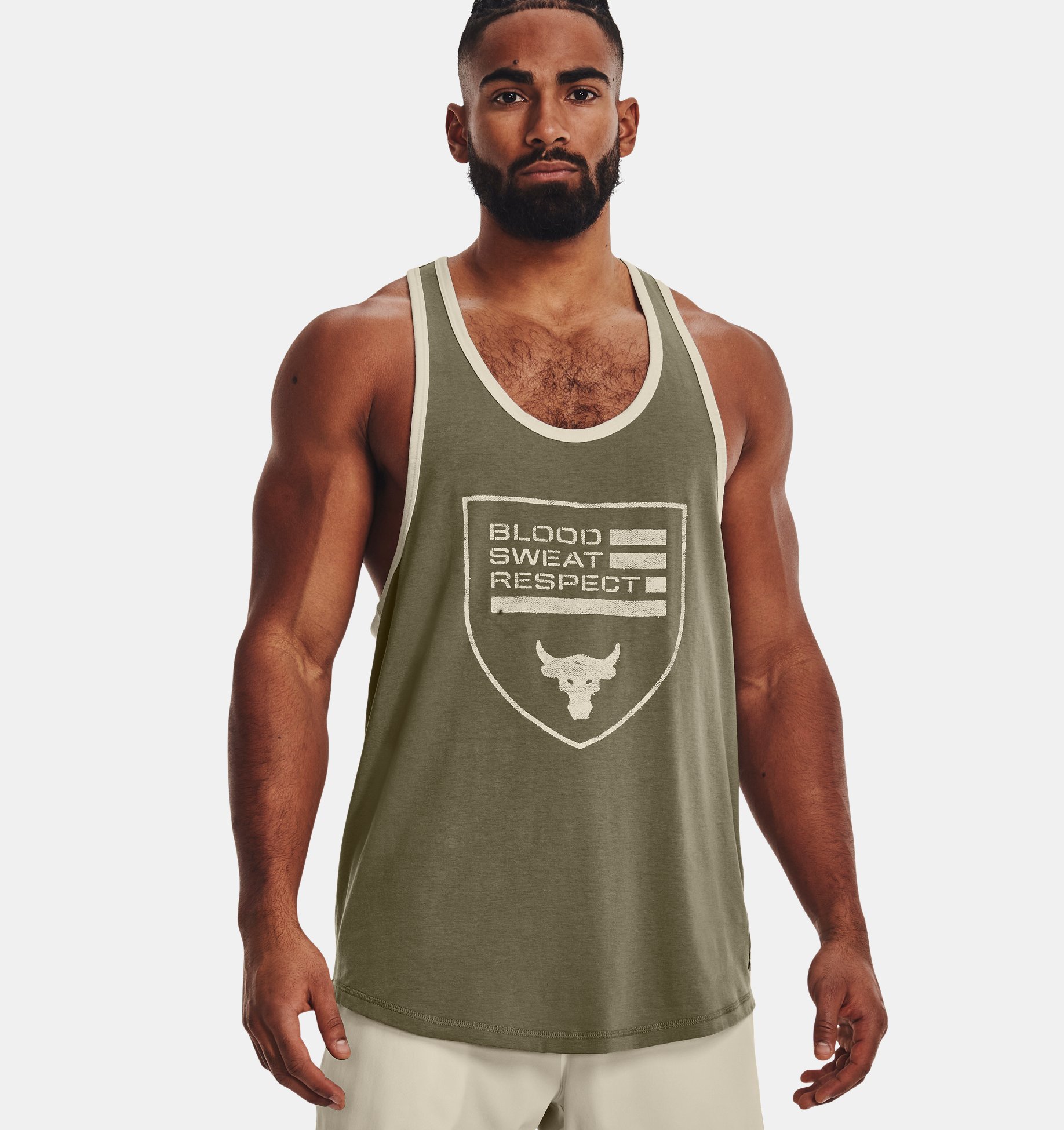 Musculosa UA Project Rock BSR Flag para hombre