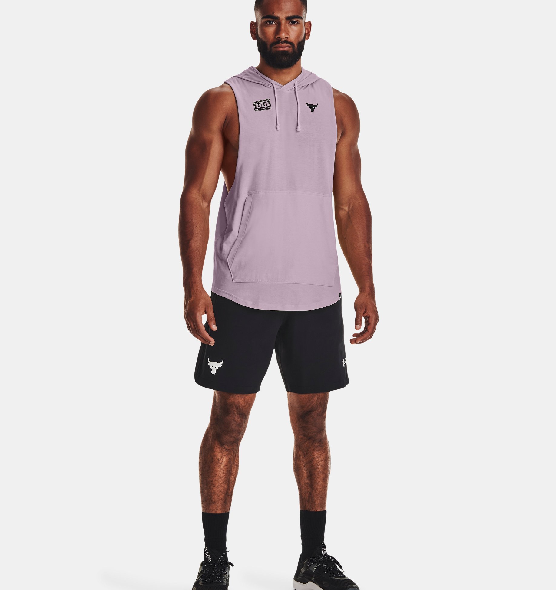 Musculosa con capucha Project Rock Show Your Work para Hombre