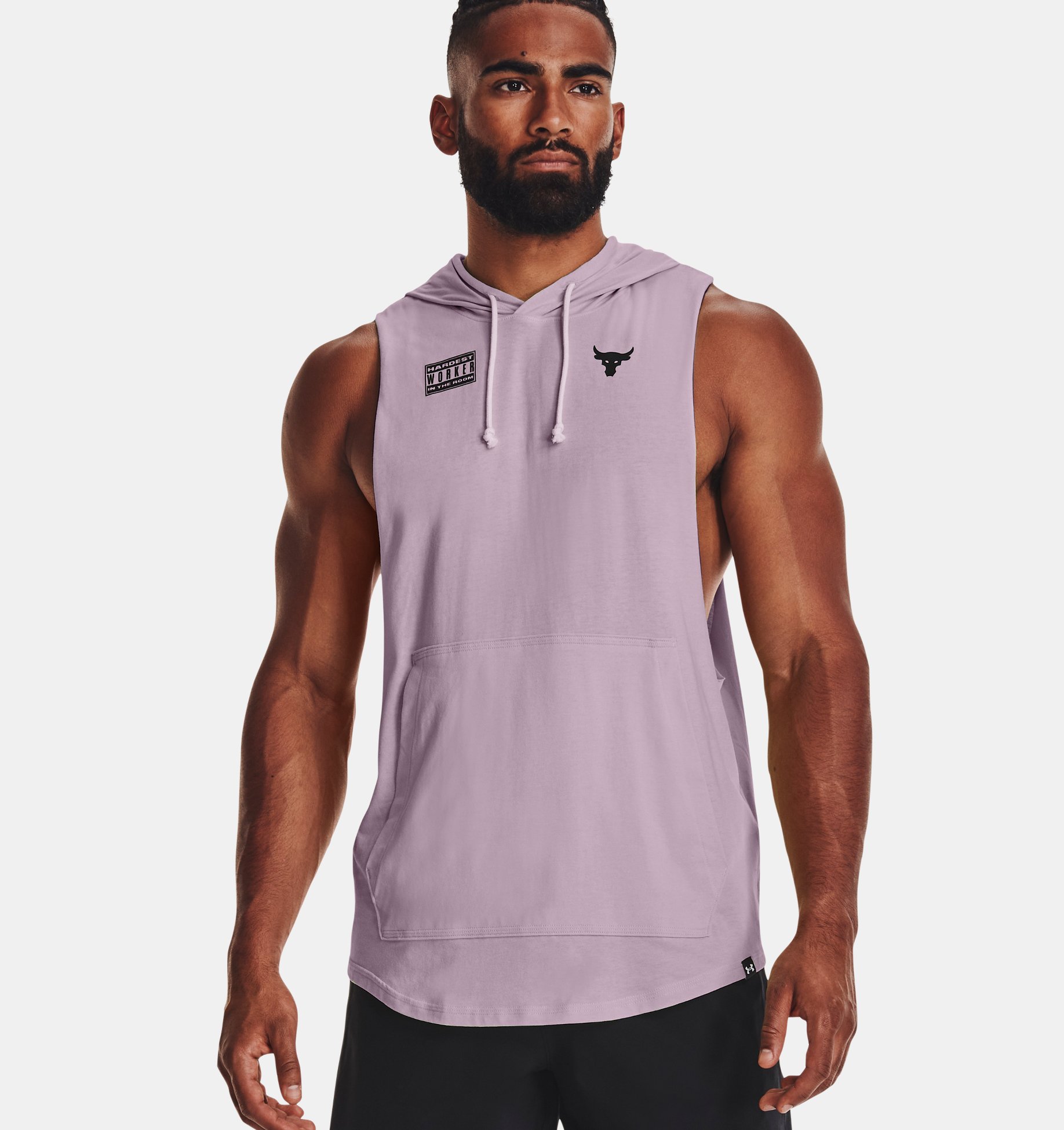 Musculosa con capucha Project Rock Show Your Work para Hombre