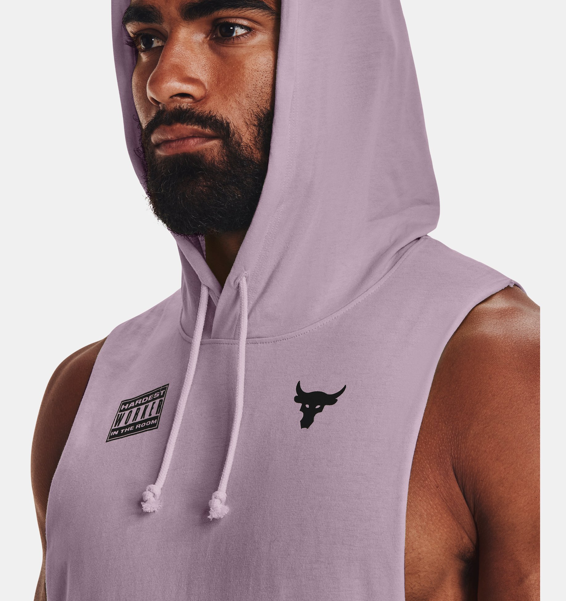 Musculosa con capucha Project Rock Show Your Work para Hombre